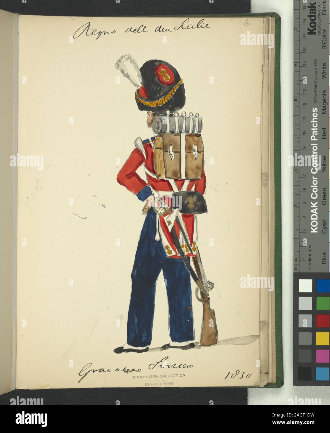 Italy Italian soldier. Kingdom of the Two Sicilies, 1830.; Italy ...