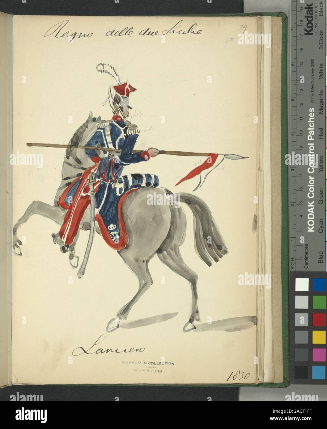 Italy Italian soldier. Kingdom of the Two Sicilies, 1830.; Italy ...