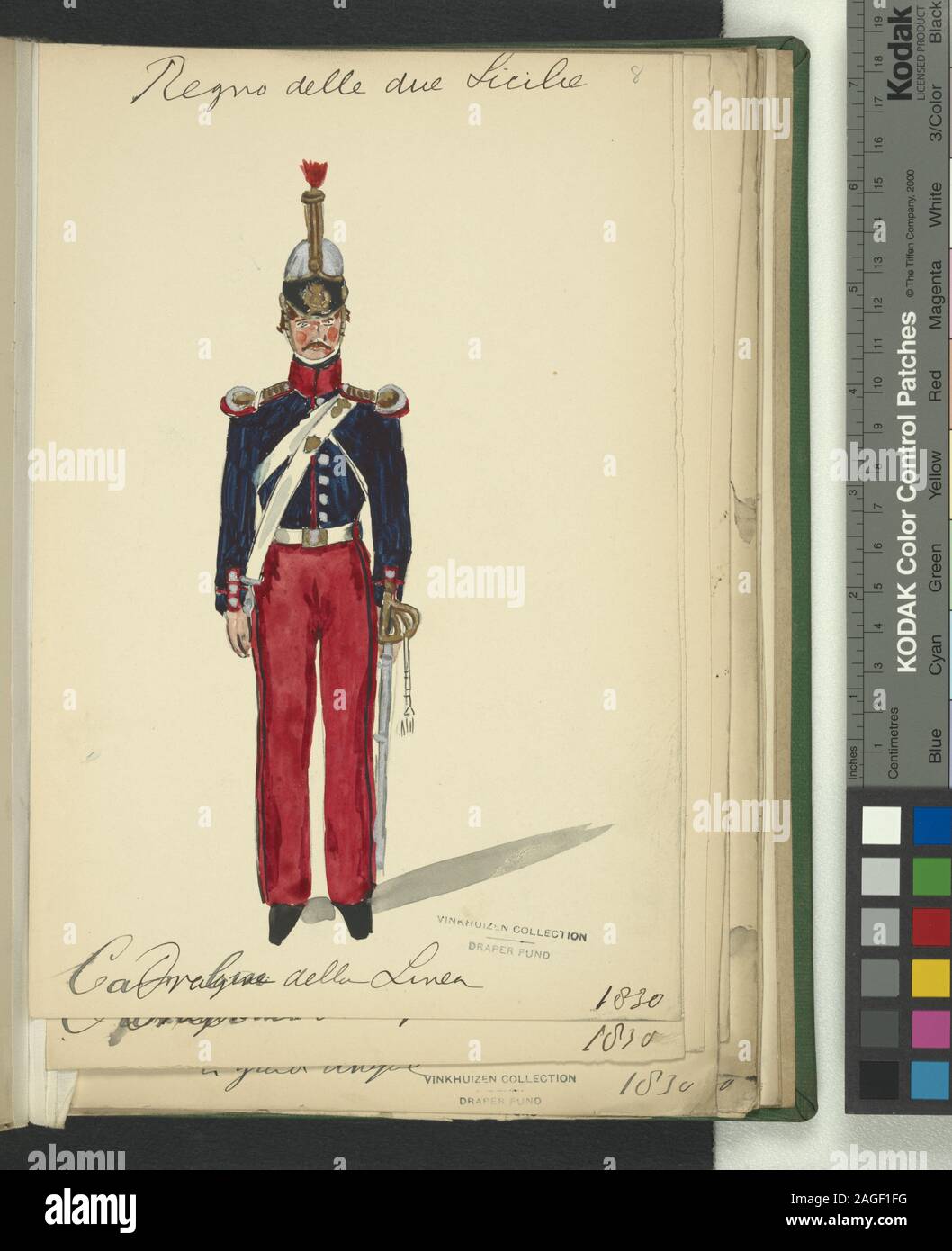 Italy Italian soldier. Kingdom of the Two Sicilies, 1830.; Italy ...