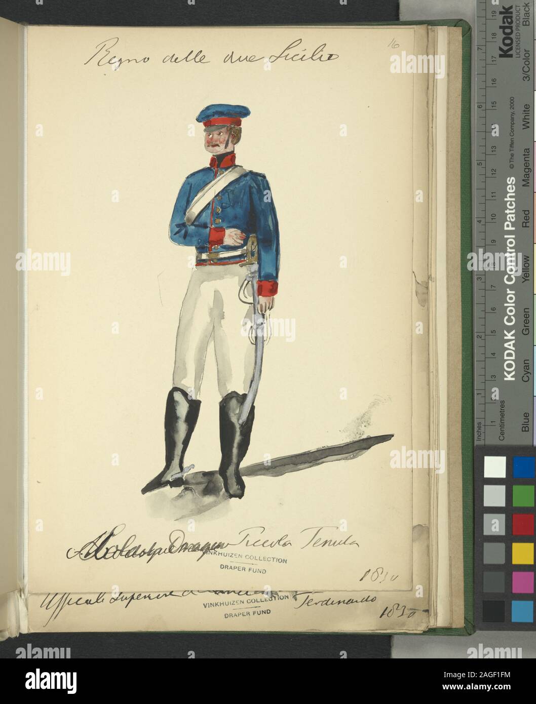 Italy Italian soldier. Kingdom of the Two Sicilies, 1830.; Italy ...