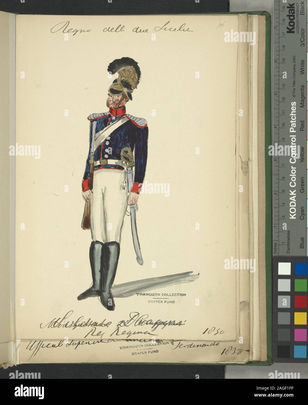 Italy Italian soldier. Kingdom of the Two Sicilies, 1830.; Italy ...