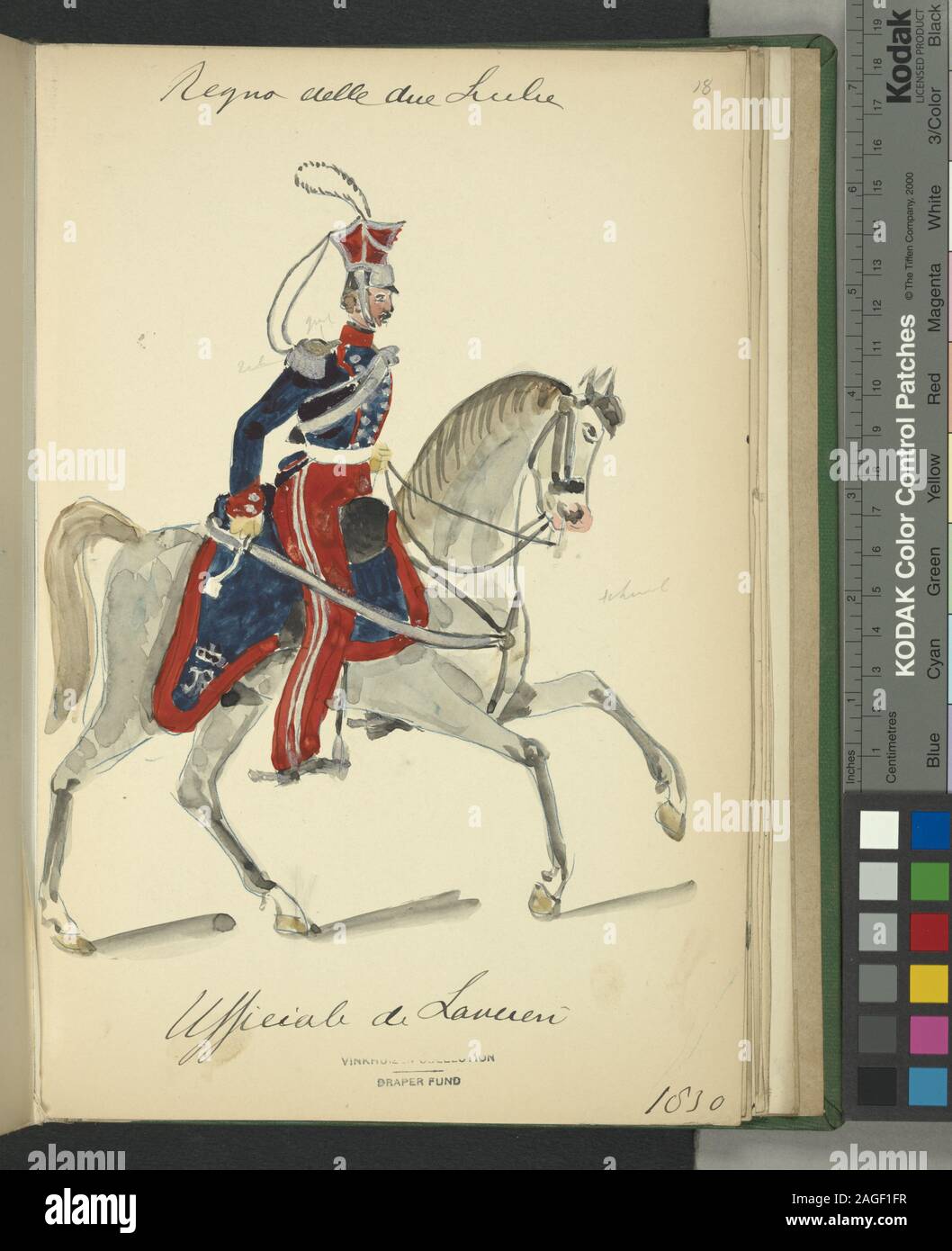 Italy Italian soldier. Kingdom of the Two Sicilies, 1830.; Italy ...