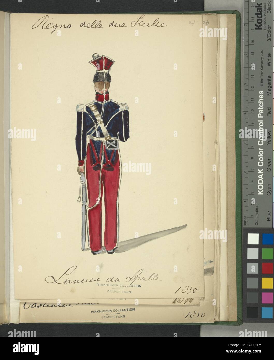 Italy Italian soldier. Kingdom of the Two Sicilies, 1830.; Italy ...