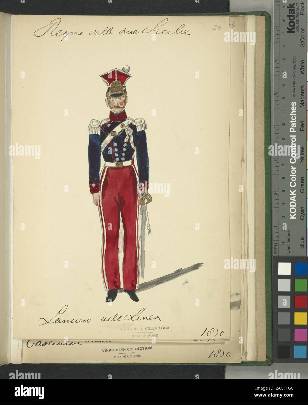 Italy Italian soldier. Kingdom of the Two Sicilies, 1830.; Italy ...