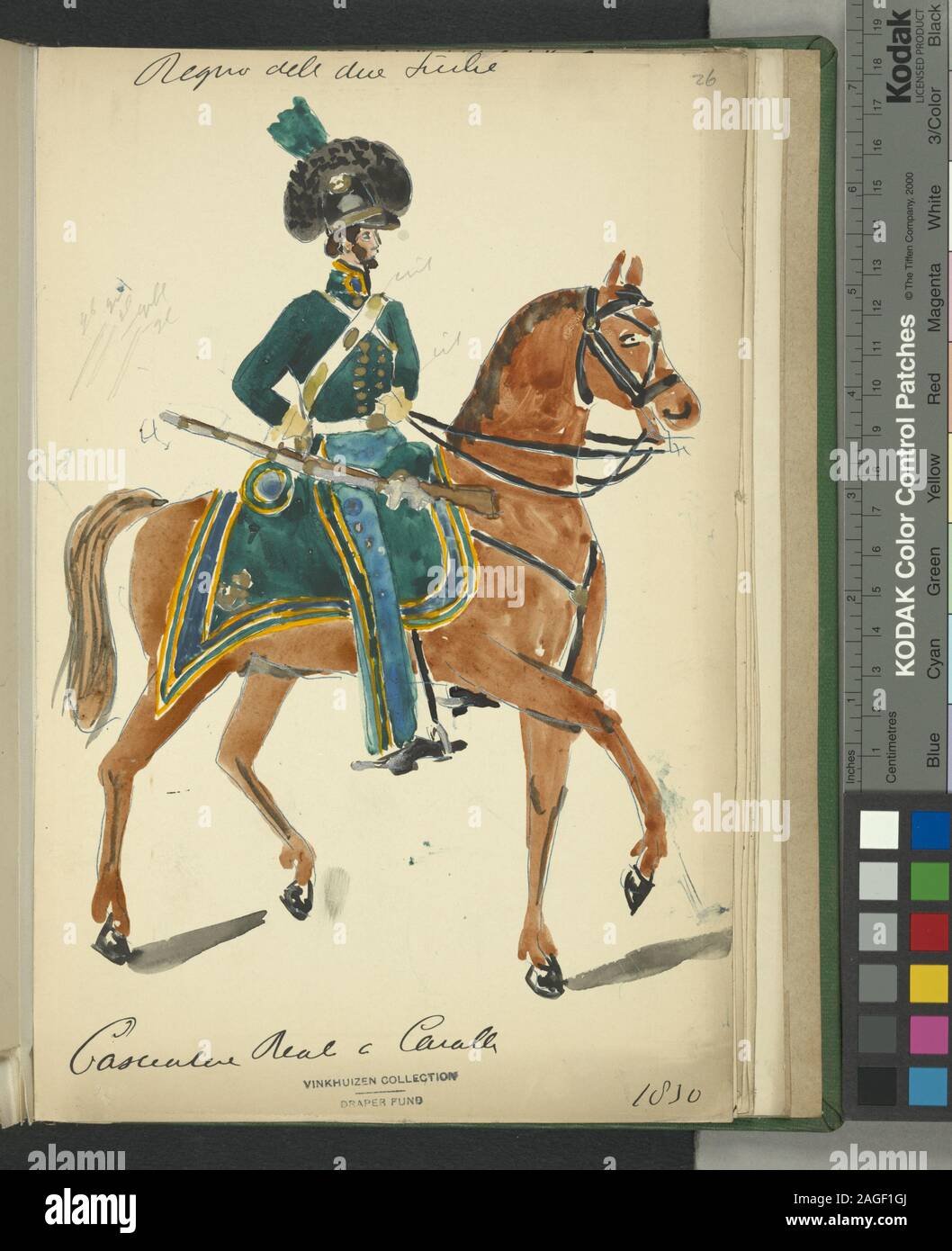 Italy Italian soldier. Kingdom of the Two Sicilies, 1830.; Italy ...