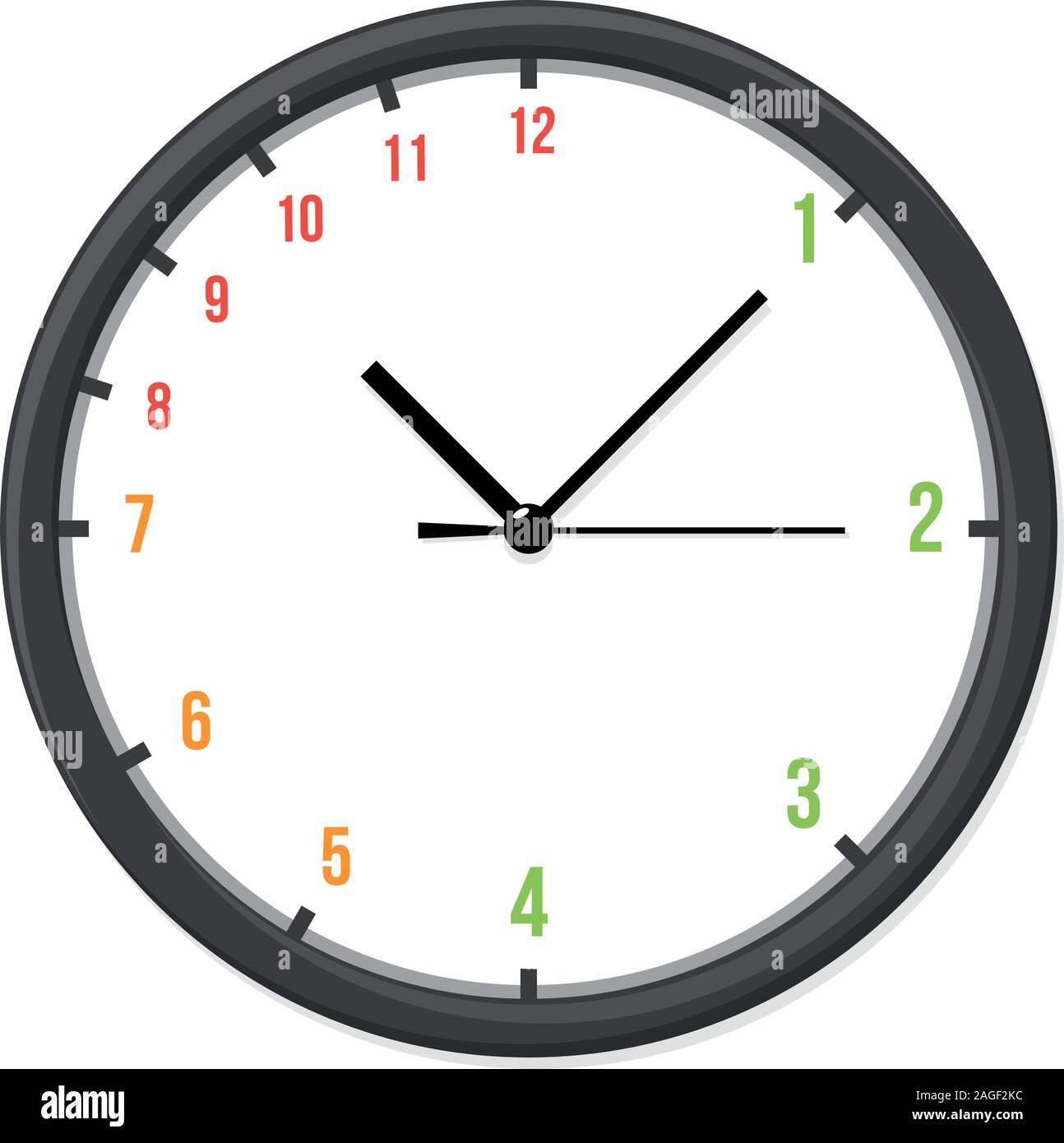 The Procrastinator clock. Isolated Vector Illustration Stock Vector ...