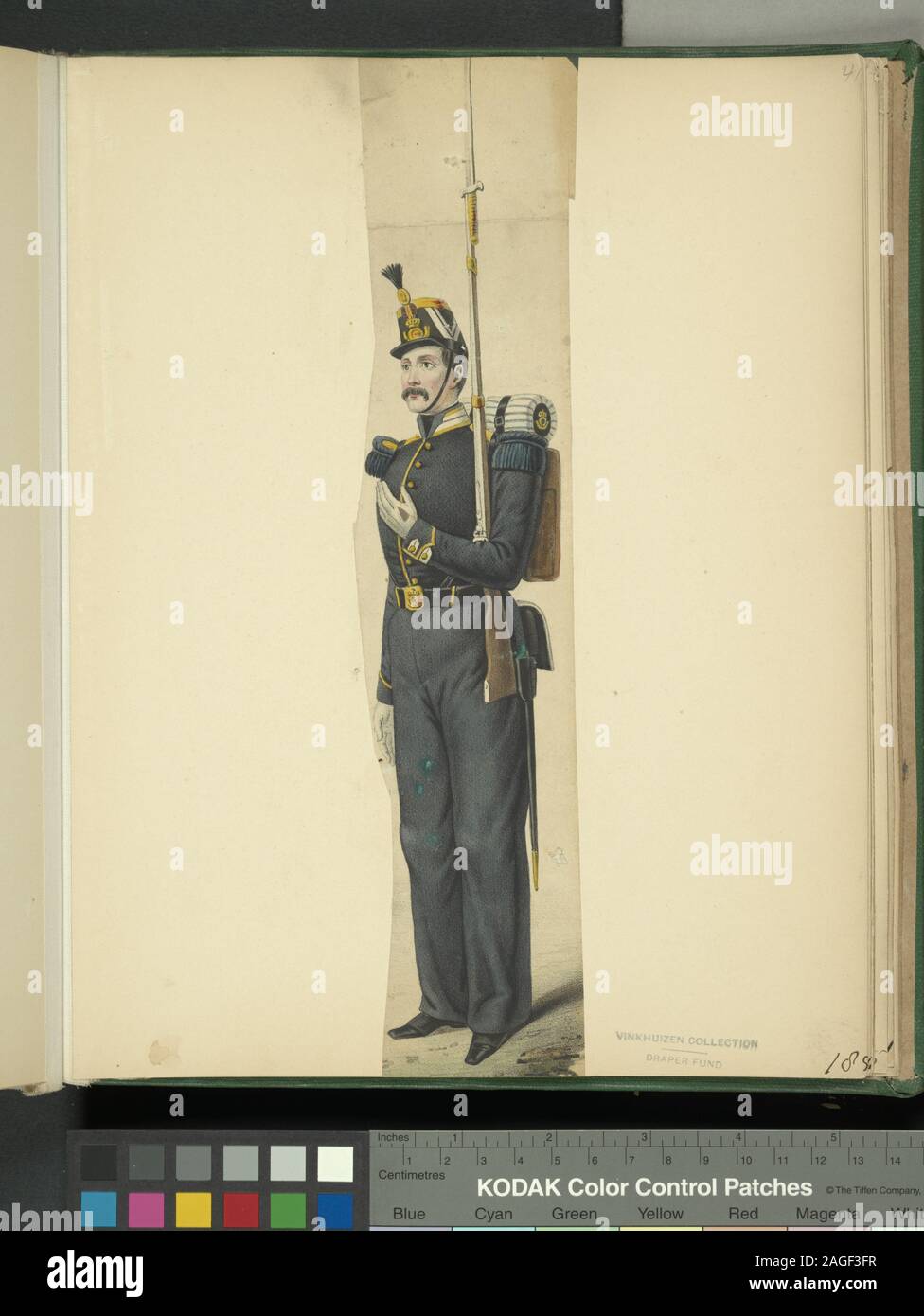 Italy Italian soldier. Kingdom of the Two Sicilies, 1854-1856.; Italy Italian soldier. Kingdom ...