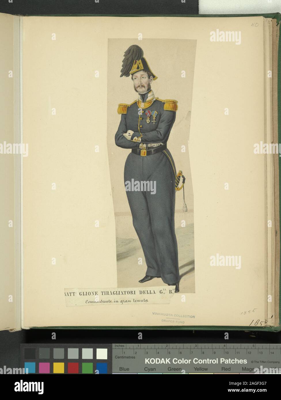 Italy Italian soldier. Kingdom of the Two Sicilies, 1854-1856.; Italy Italian soldier. Kingdom ...
