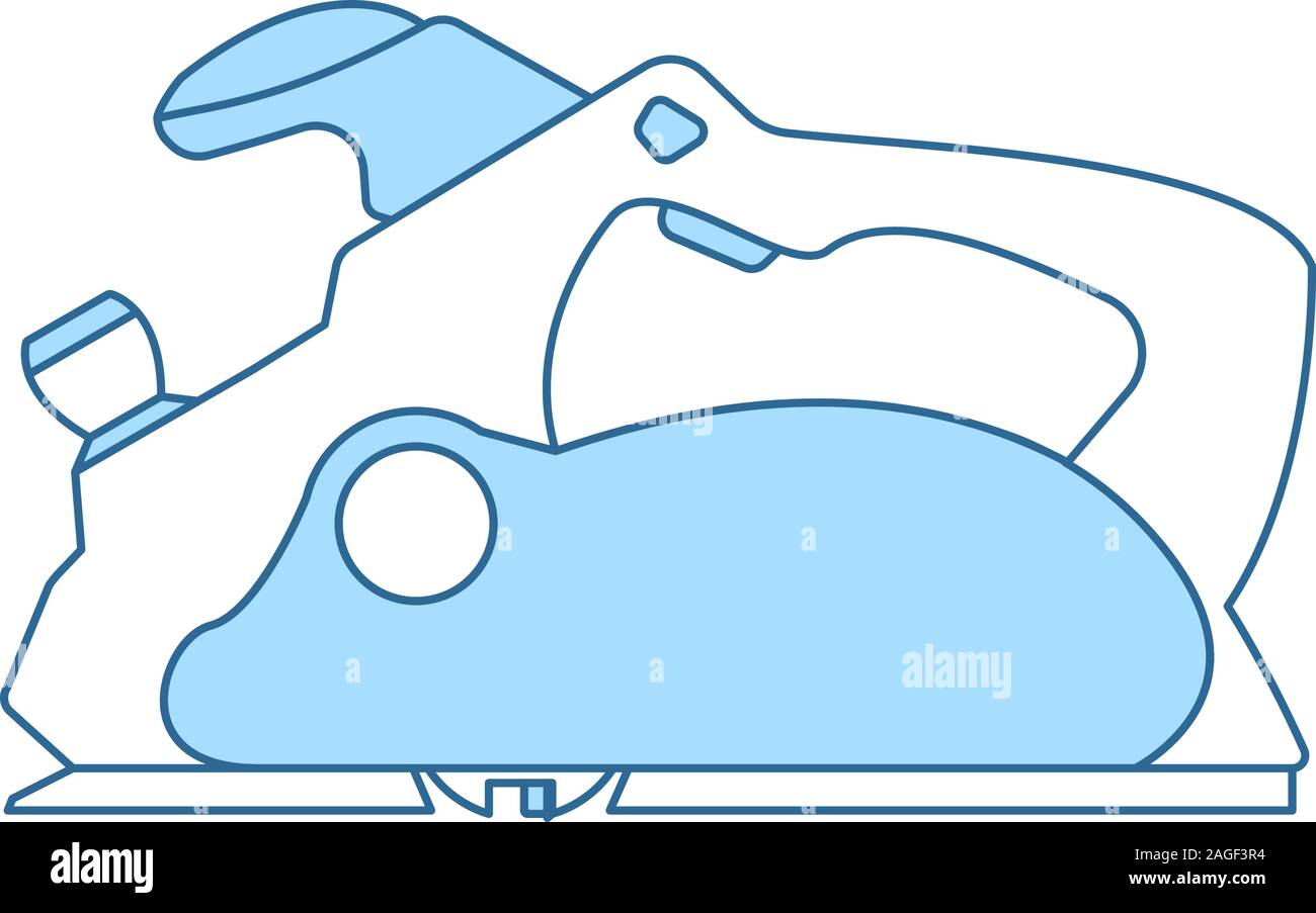 Blue line wood plane tool hi-res stock photography and images - Alamy