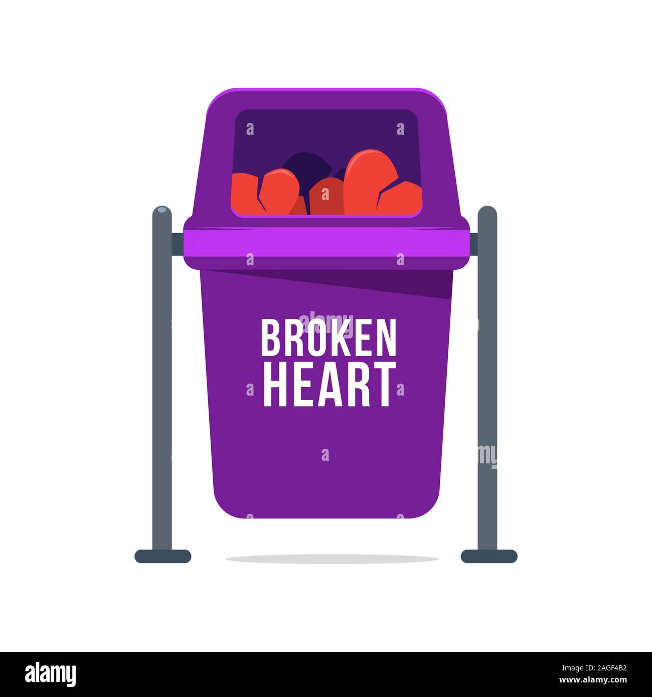 Heart bin Stock Vector Images - Alamy