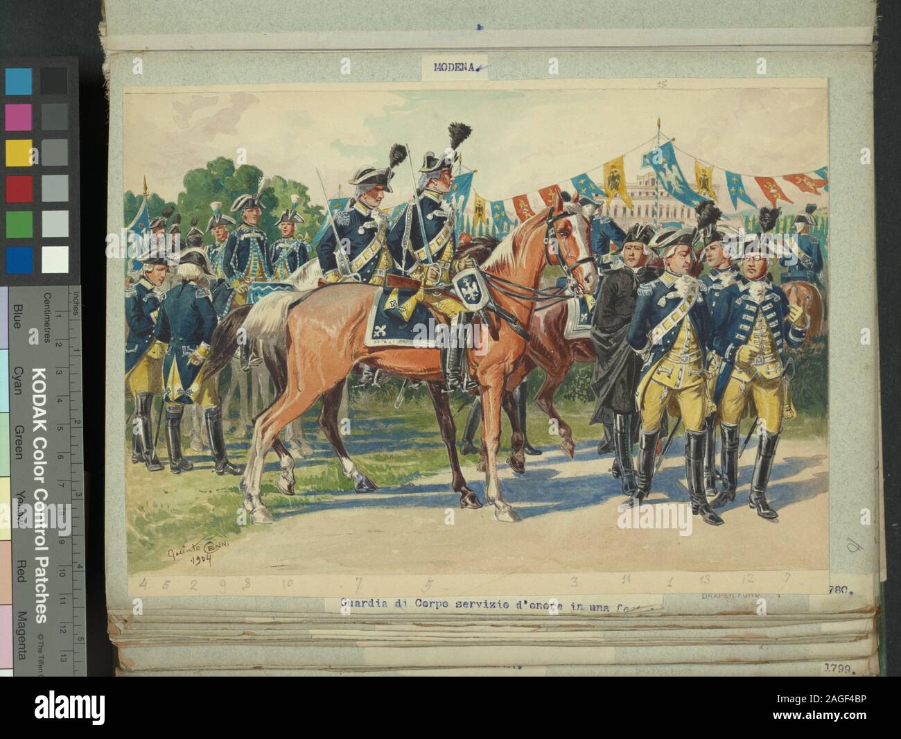 Italy Italian soldier. Modena, 1769-1799.; Italy Italian soldier ...