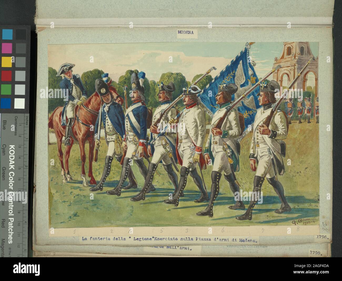 Italy Italian soldier. Modena, 1769-1799.; Italy Italian soldier ...