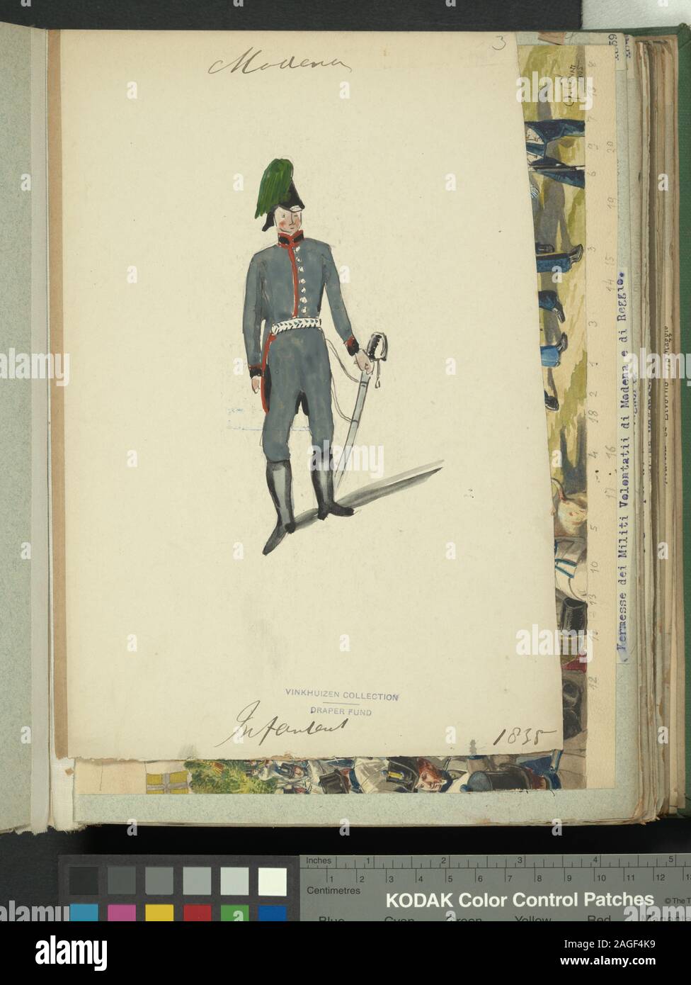 Italy Italian soldier. Modena, 1835-1849.; Italy Italian soldier ...