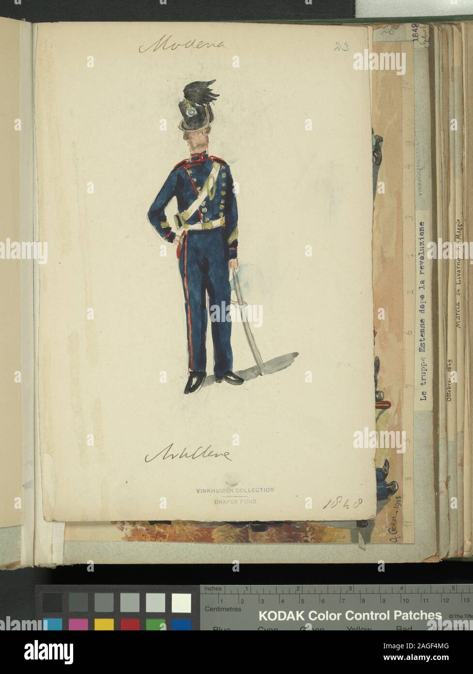 Italy Italian soldier. Modena, 1835-1849.; Italy Italian soldier ...