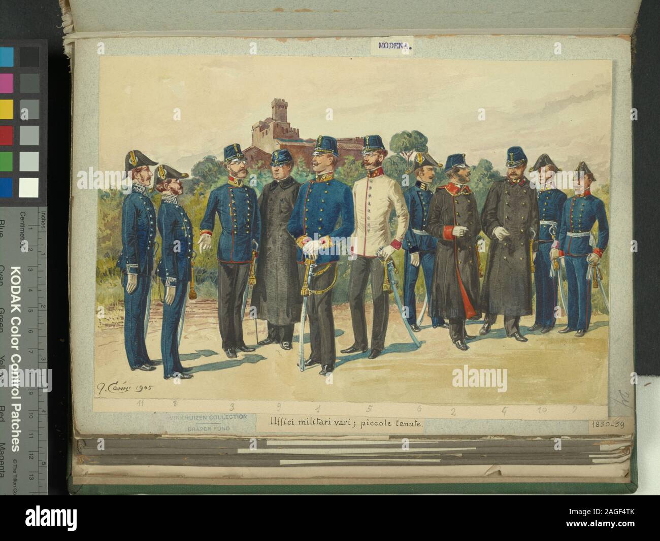 Italy Italian soldier. Modena, 1850-1859.; Italy Italian soldier ...