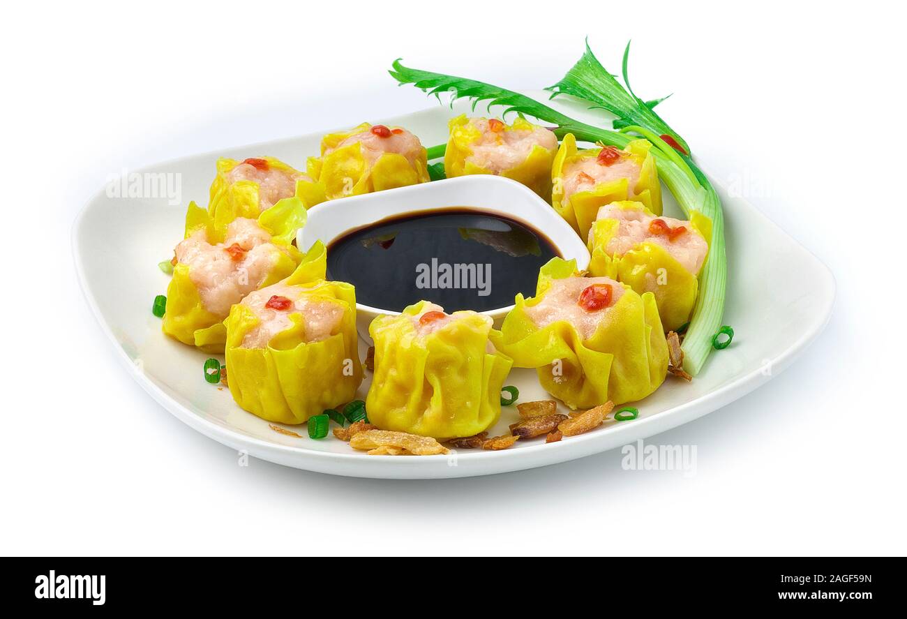 Steamed Shrimps Dumbling Chinese, Asian Food fusion style decorate ...