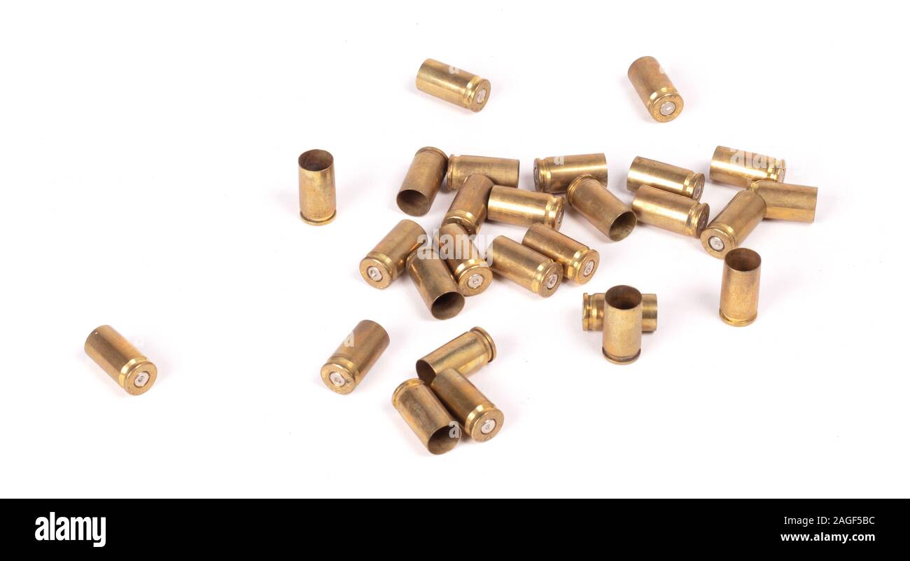 Very old cartridges isolated on a white background Stock Photo - Alamy