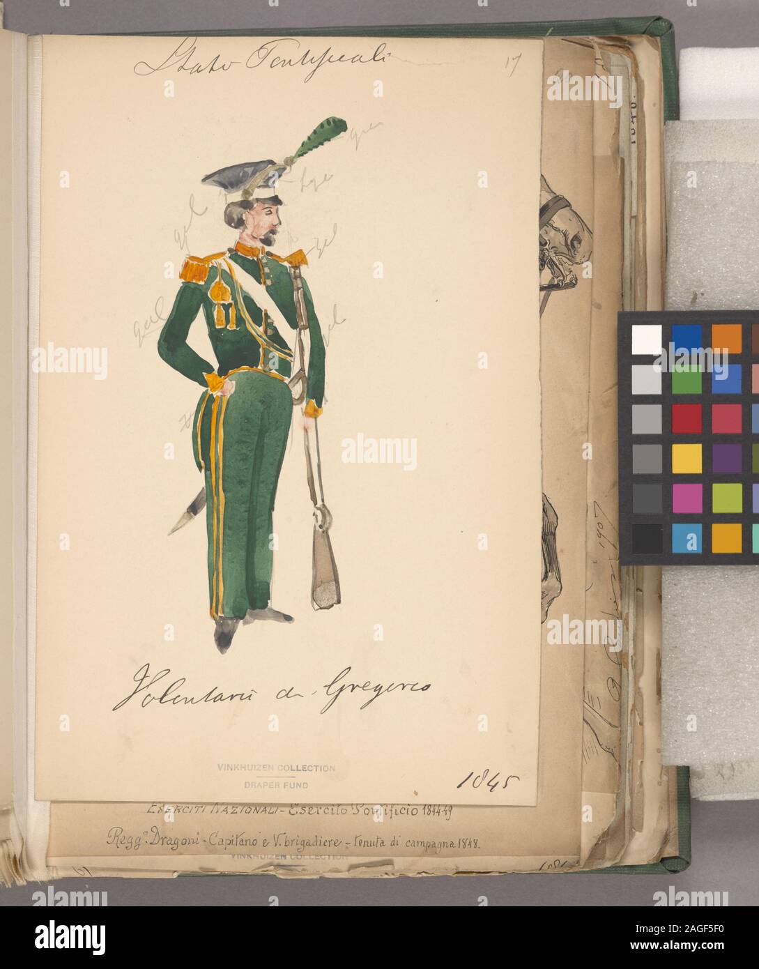 Italy Italian soldier. Papal States, 1840-1859; Italy Italian soldier ...