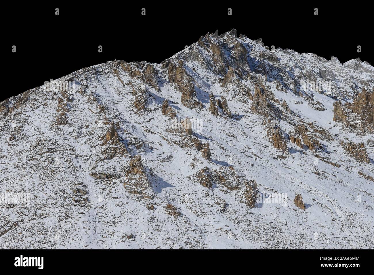 rock isolated on black background Stock Photo - Alamy