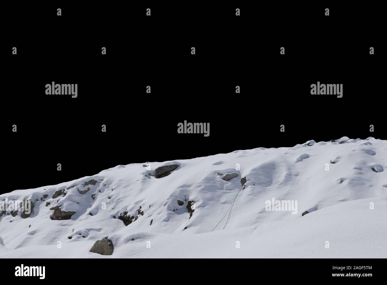 rock isolated on black background Stock Photo - Alamy
