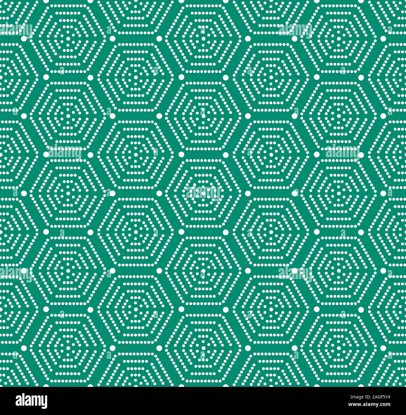 Dotted hexagonal geometric seamless repeat pattern background Stock ...