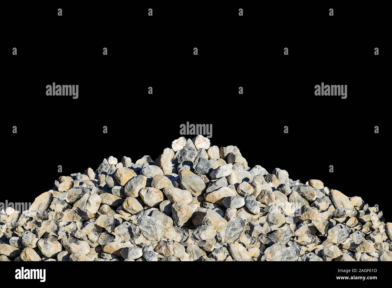 rock isolated on black background Stock Photo - Alamy
