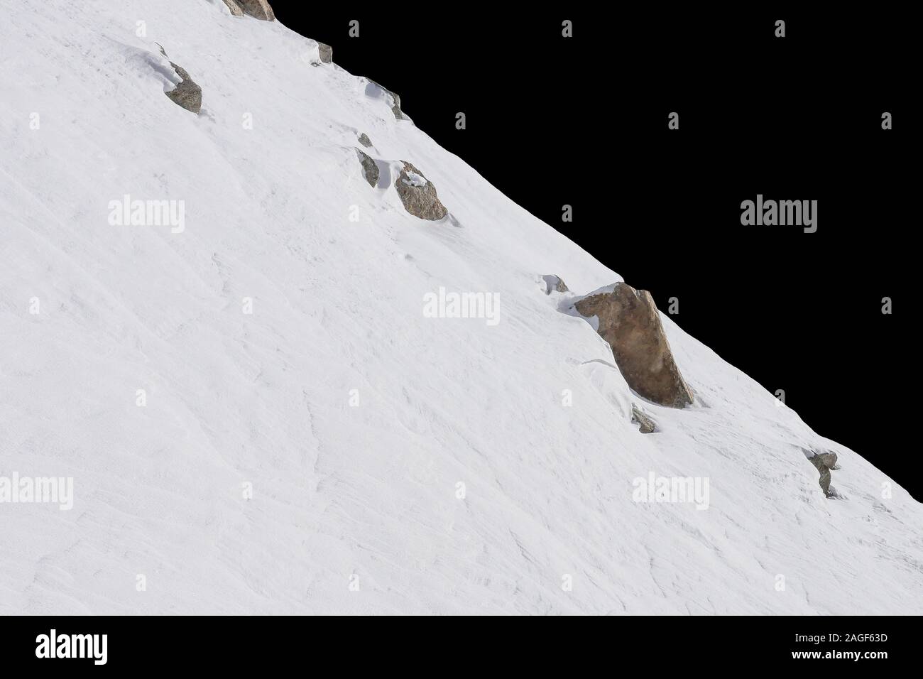 rock isolated on black background Stock Photo - Alamy