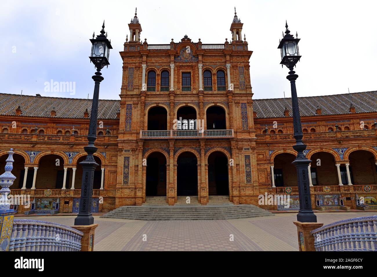 Scenic view of Beautiful architecture Plaza de Espana (Spainish Square ...