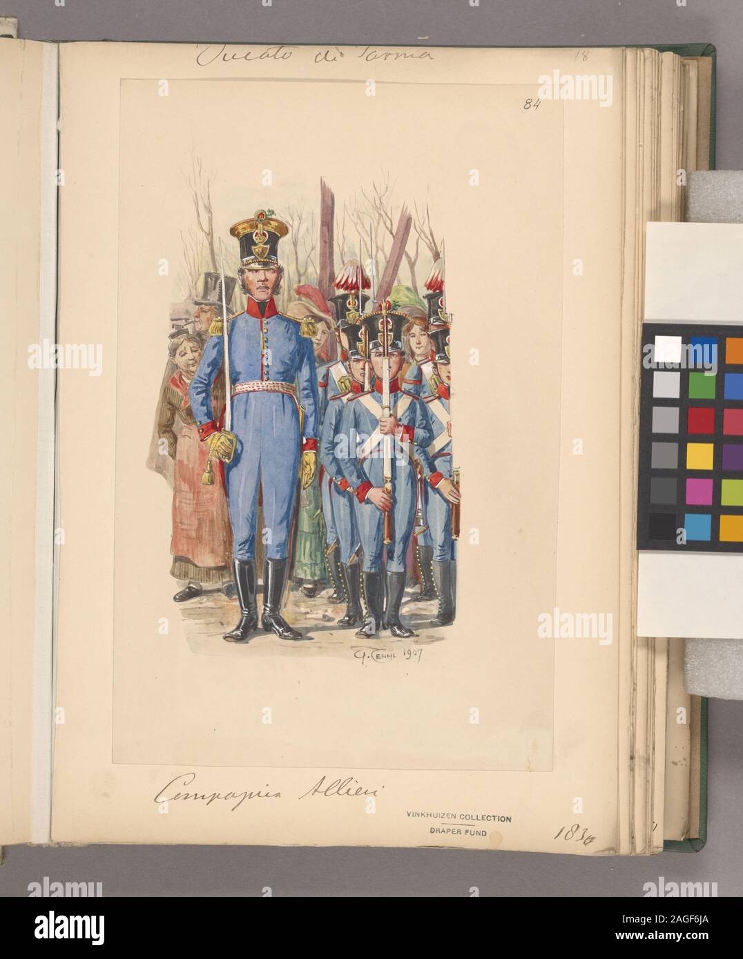 Italy Italian soldier. Parma, 1830-1835.; Italy Italian soldier. Parma ...