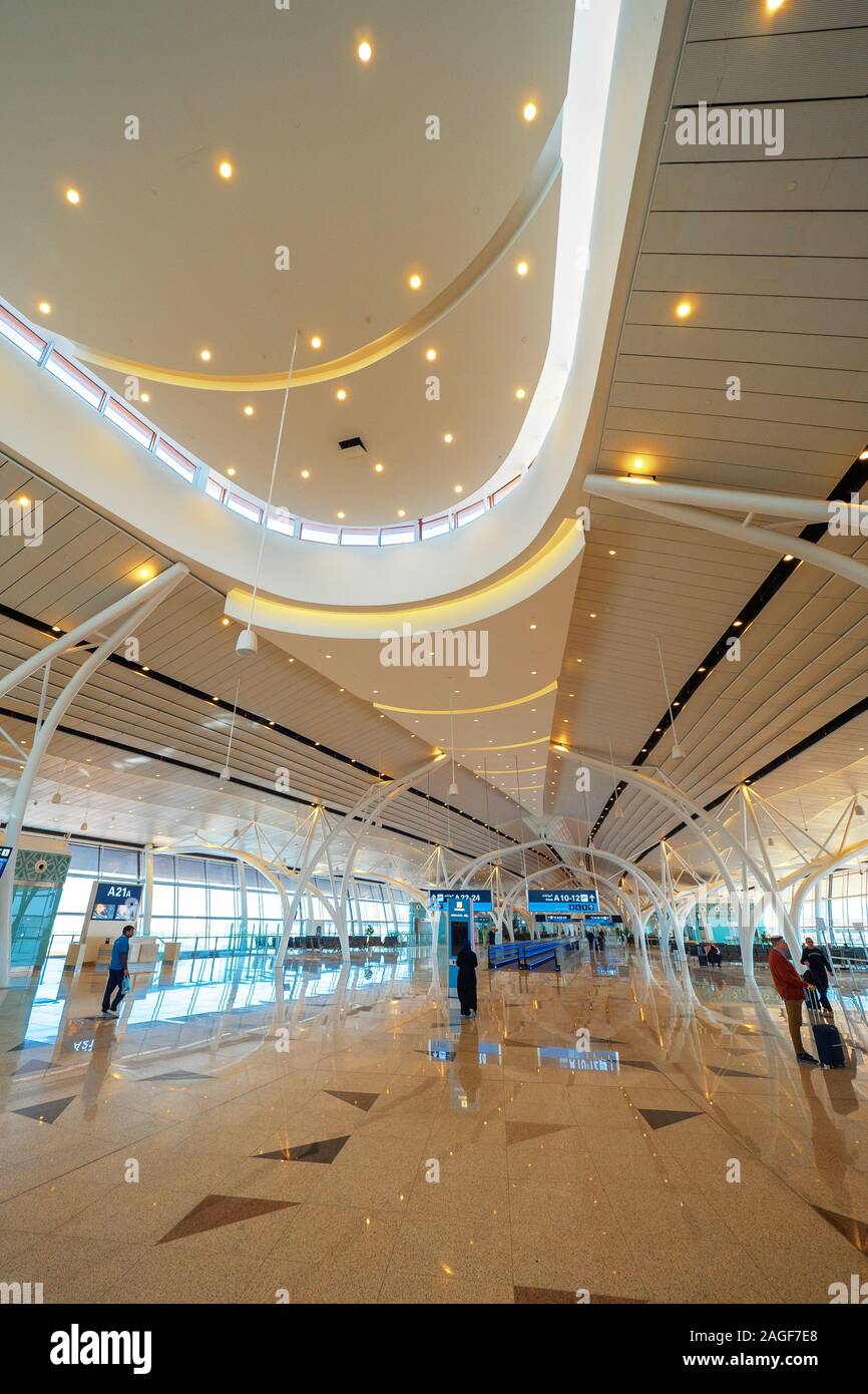 Interior view of the brand new Terminal 1 at the King Abdulaziz ...