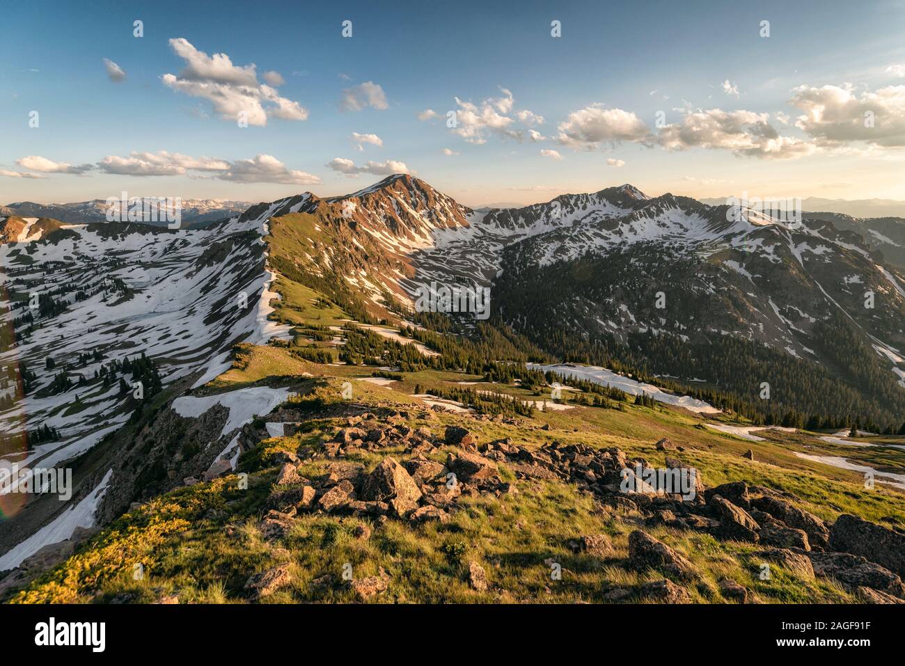 Vail mountain colorado sunset hi-res stock photography and images - Alamy