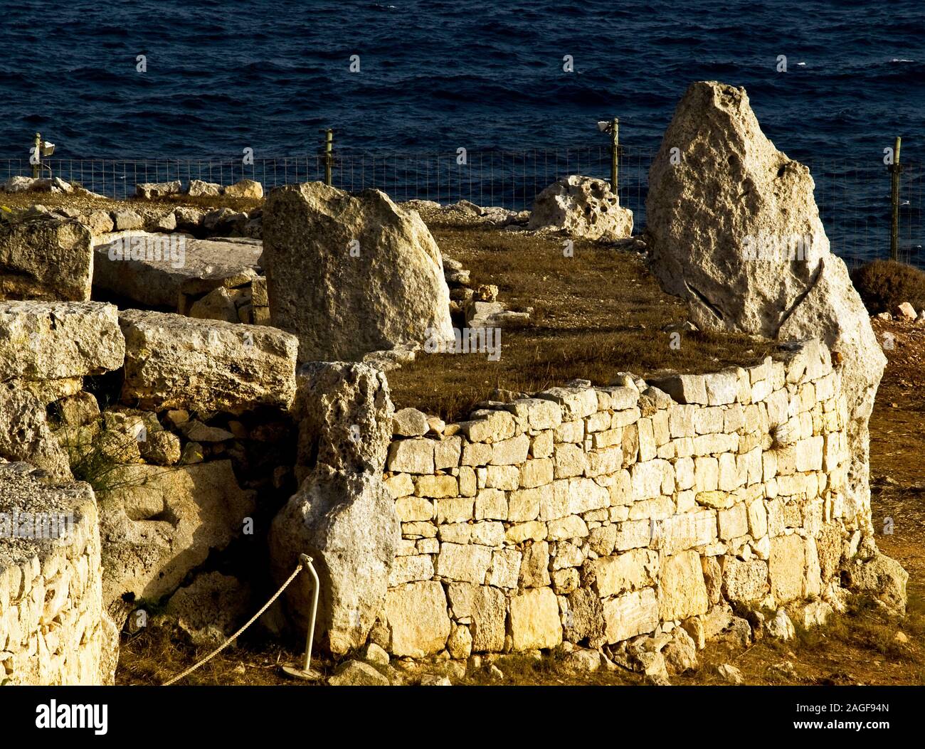 Mnajdra Neolithic Temple in Malta Stock Photo - Alamy