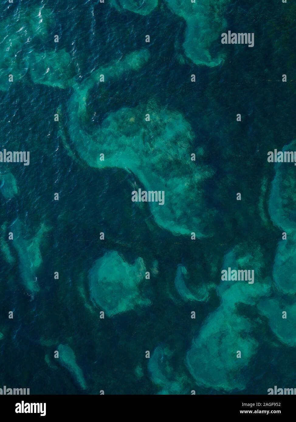 Aerial view of clean ocean water Stock Photo - Alamy