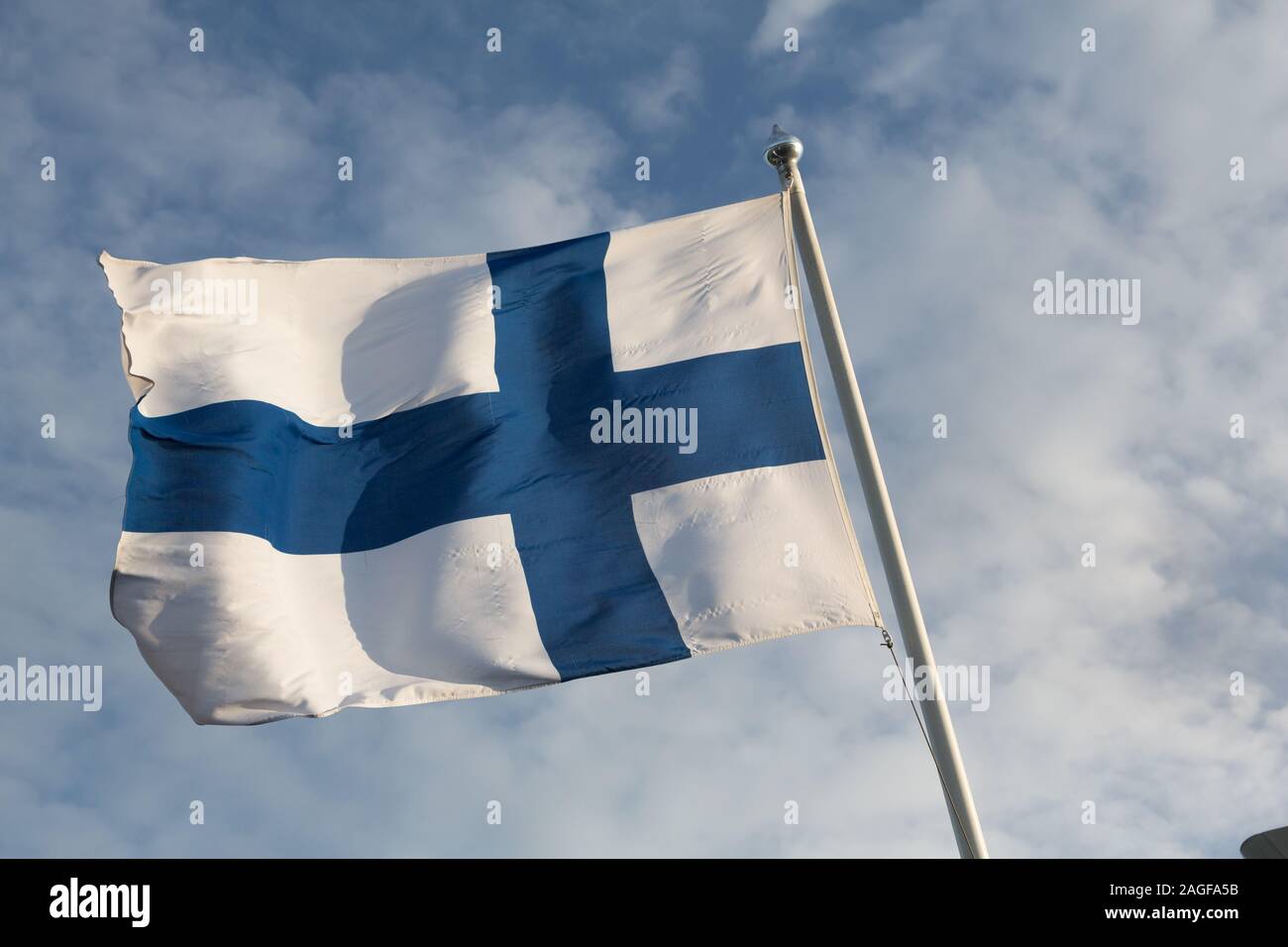 Finnish official flag hi-res stock photography and images - Alamy