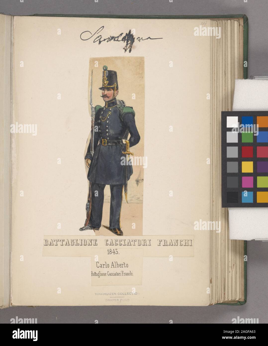Italy Italian soldier. Sardinia, 1843-1845; Italy Italian soldier ...