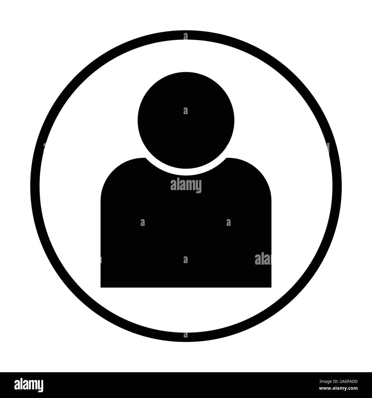 Human vector icon in Circle , Man profile Icon with circle shape on ...