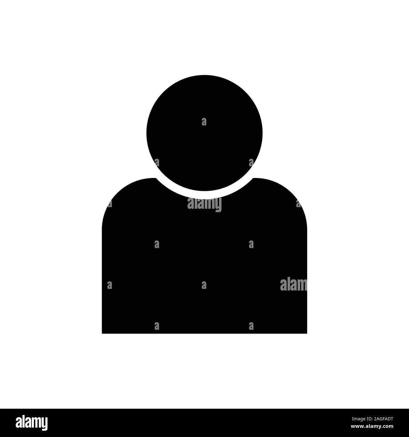 Man profile Icon with circle shape on gray Background ,Human vector ...