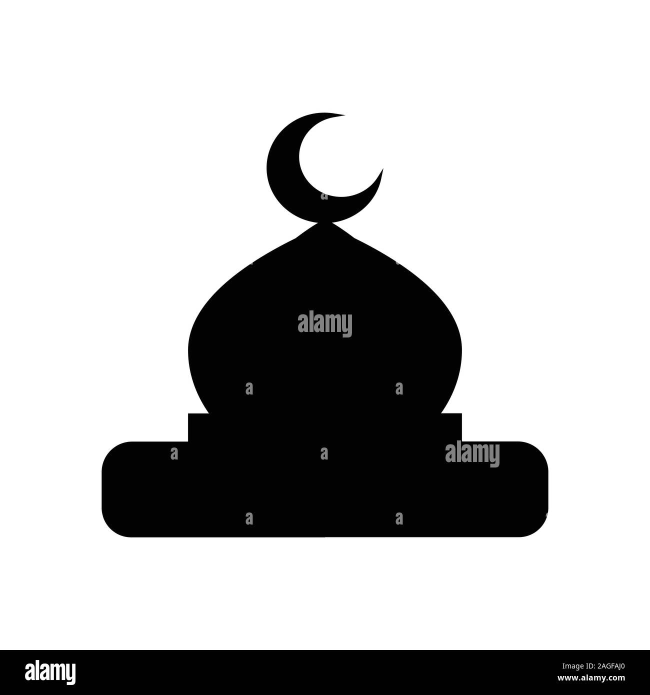 Mosque dome icon vector on white background.Element of religious ...