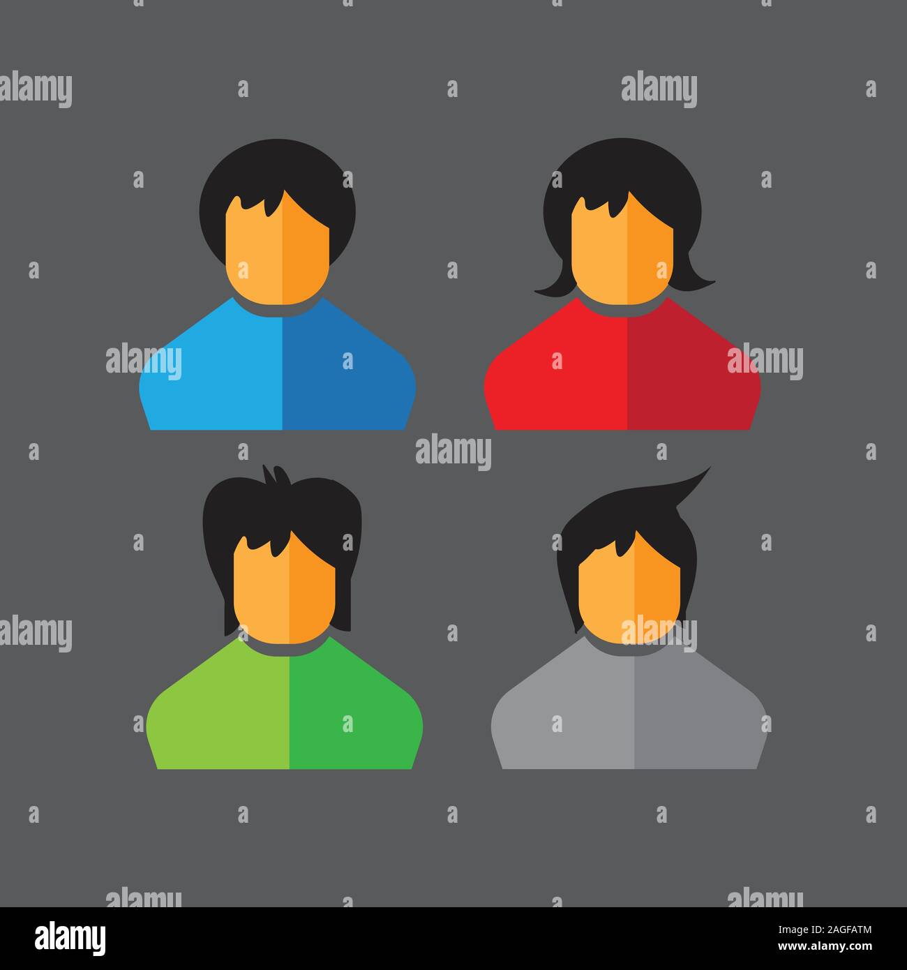 10 avatars Stock Vector Images - Alamy