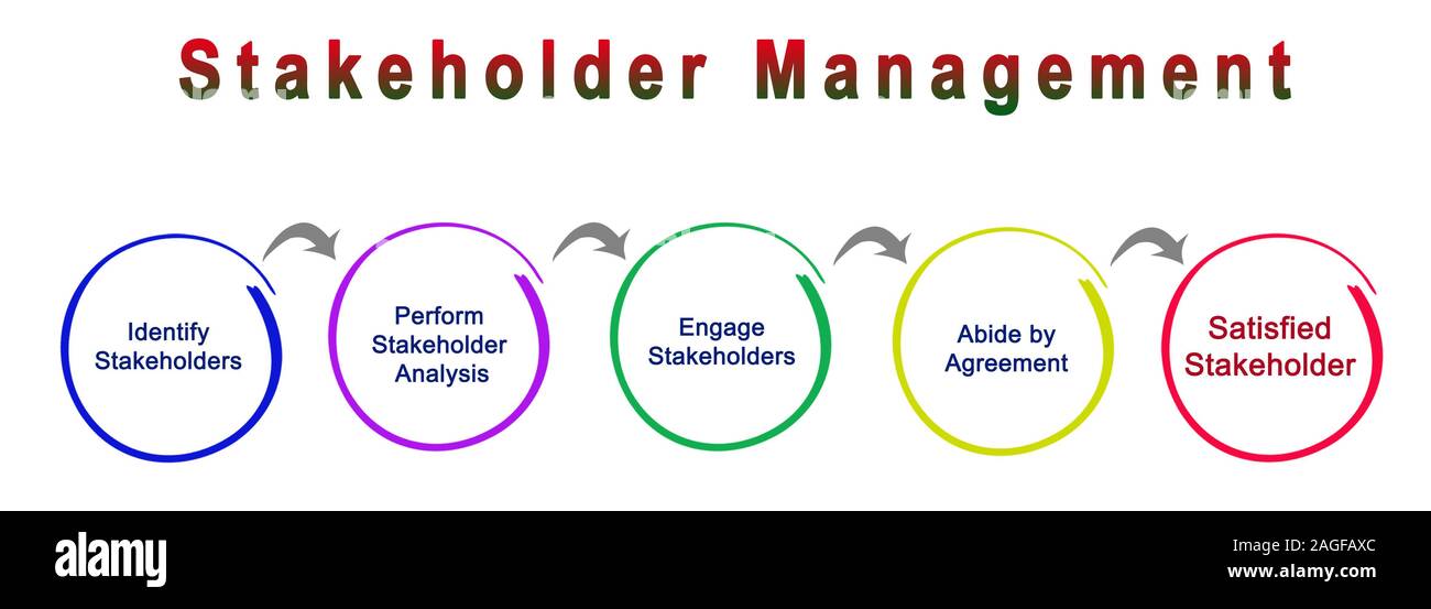 Process of Stakeholder Management Stock Photo - Alamy
