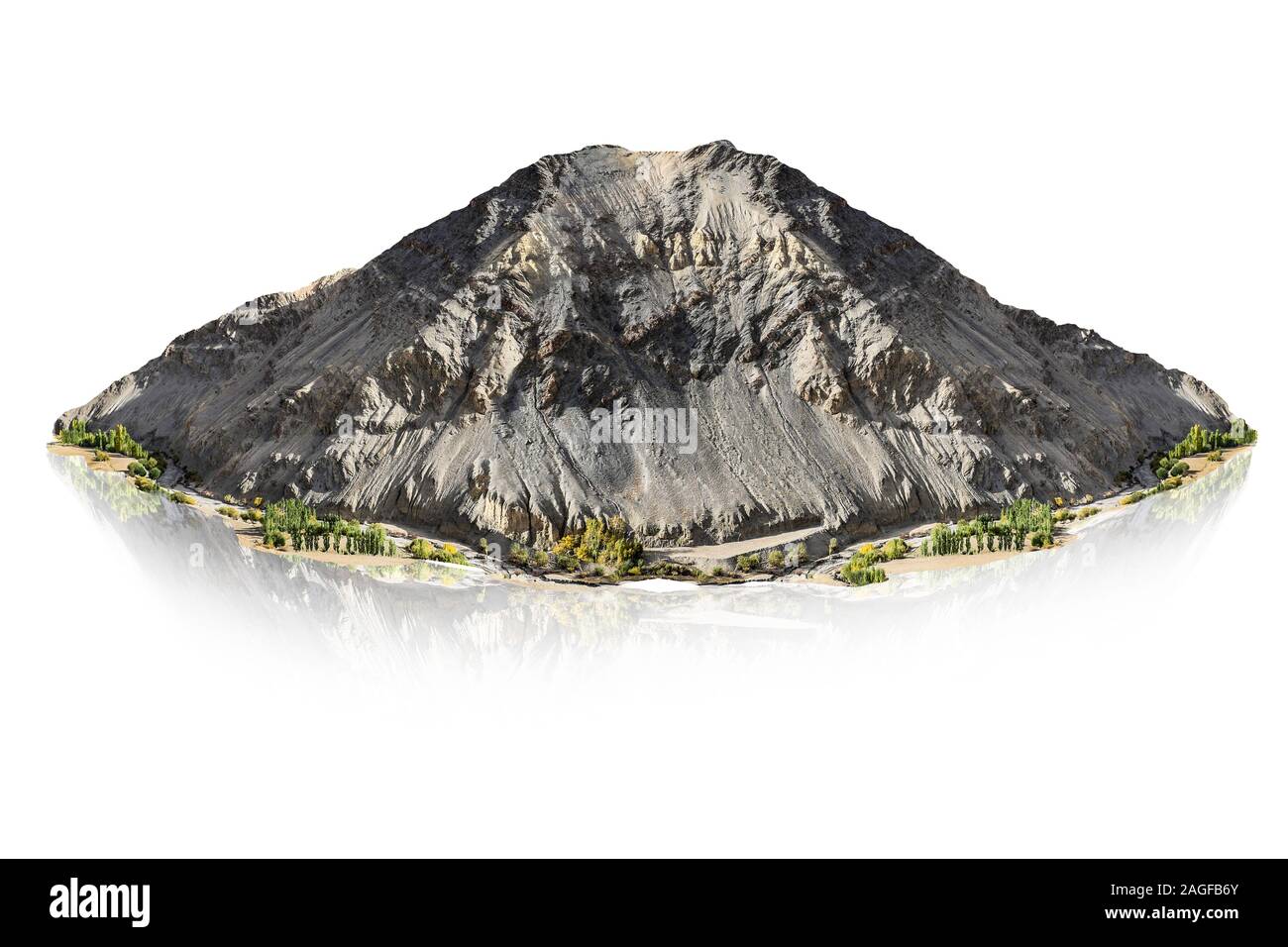 mountain isolated on White background Stock Photo - Alamy