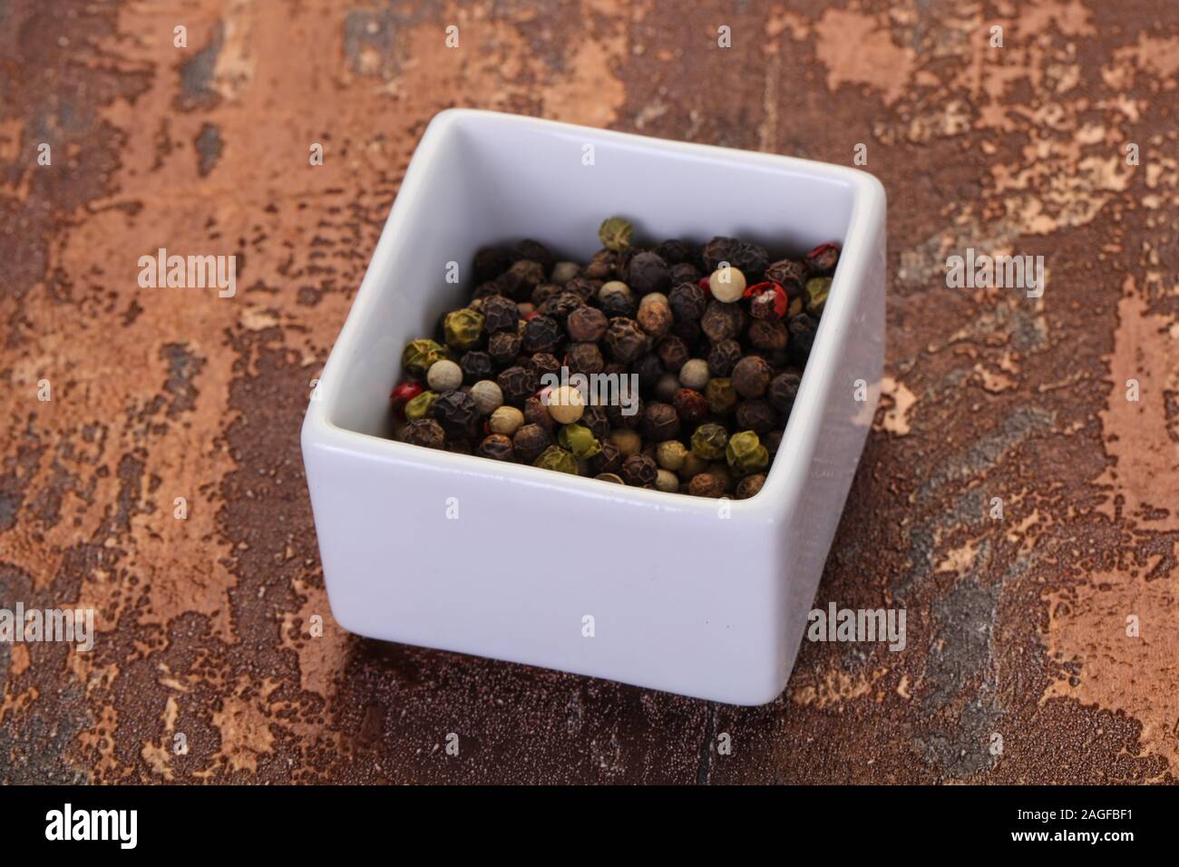 Pepper corn mix - black, red, white and green Stock Photo - Alamy
