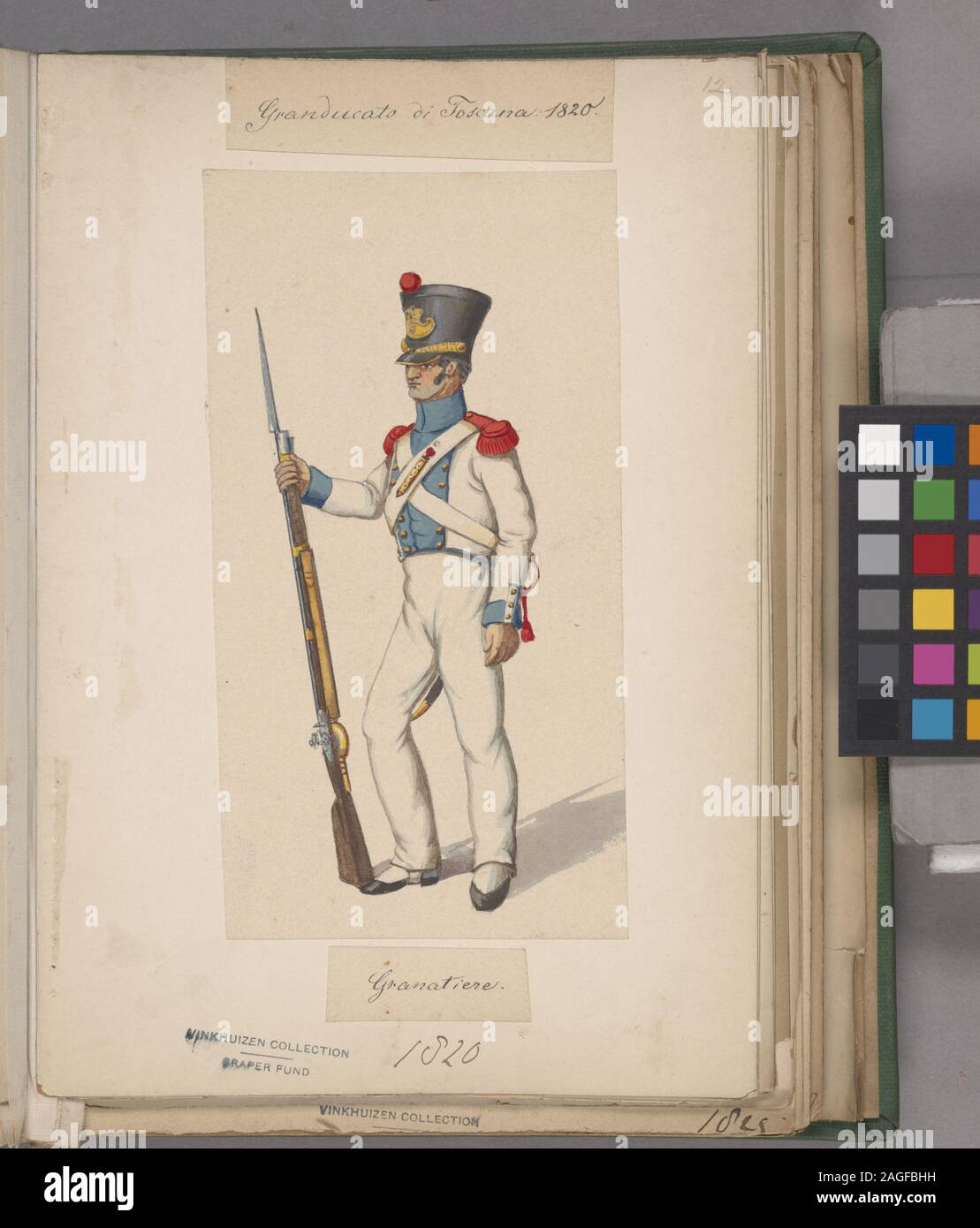 Italy Italian soldier. Tuscany, 1810-1846.; Italy Italian soldier ...