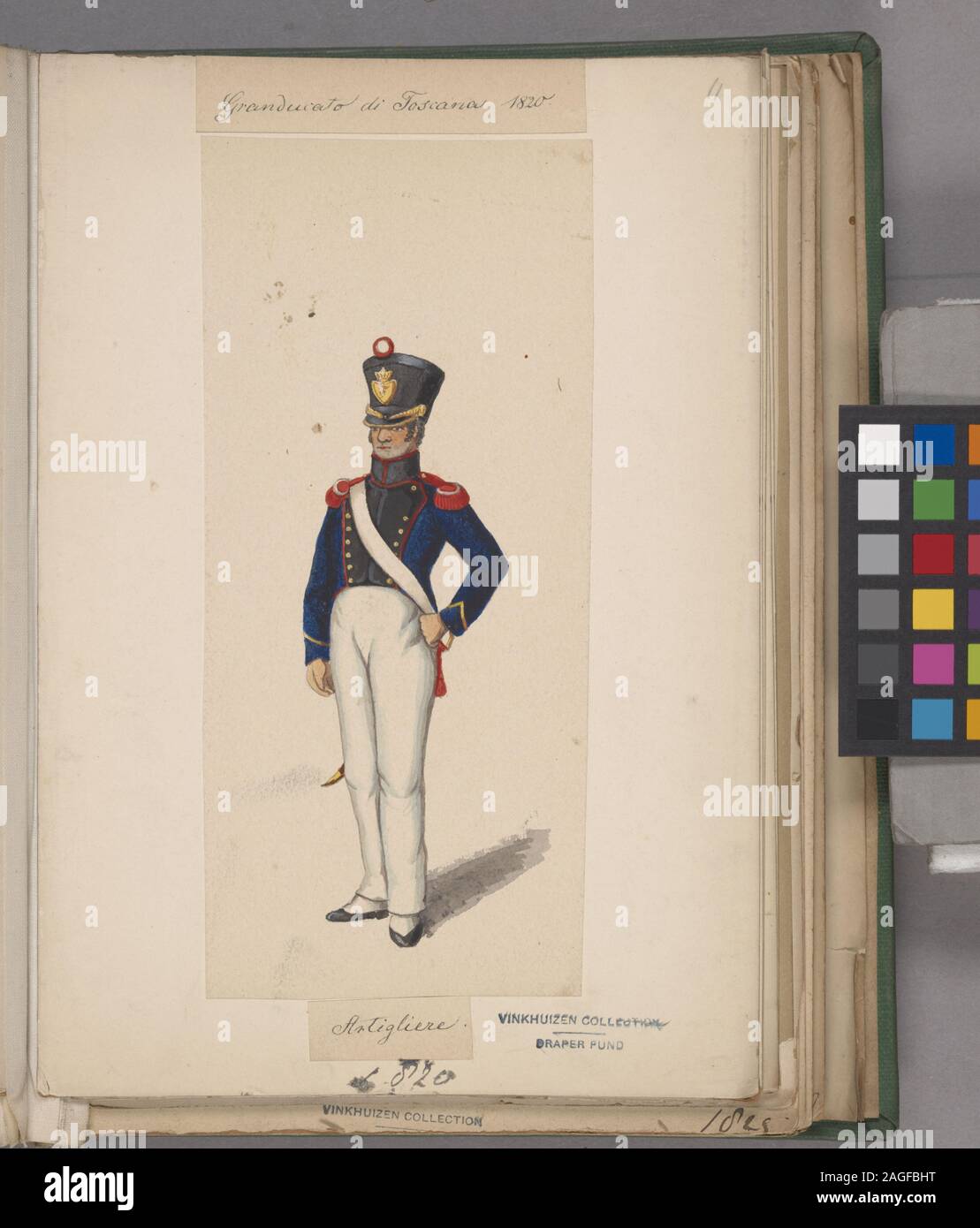 Italy Italian soldier. Tuscany, 1810-1846.; Italy Italian soldier ...