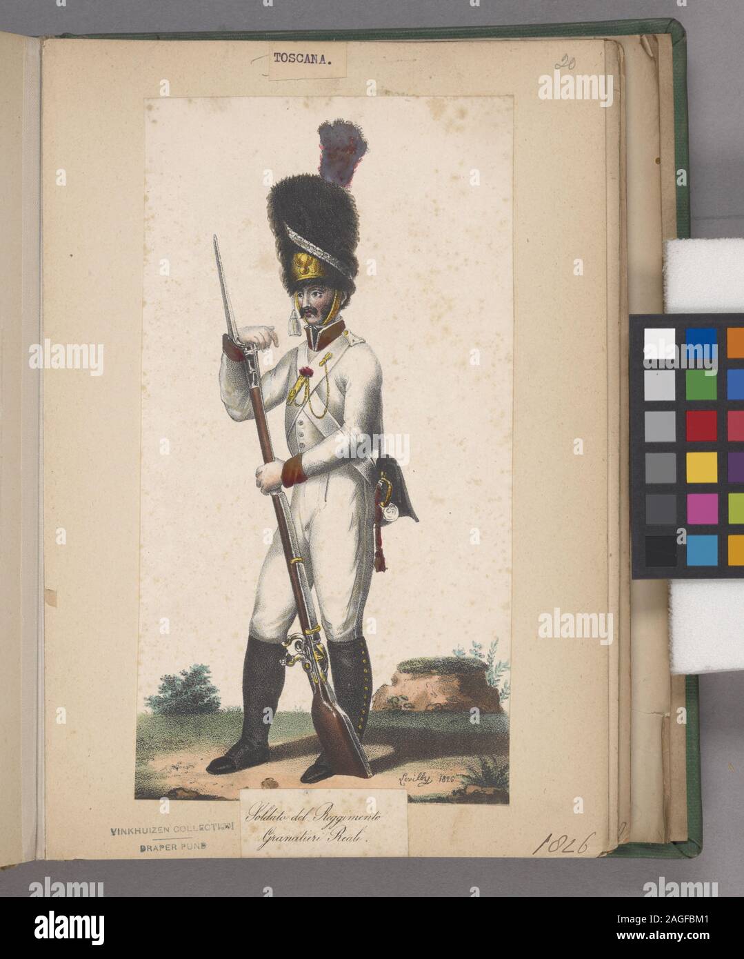 Italy Italian soldier. Tuscany, 1810-1846.; Italy Italian soldier ...