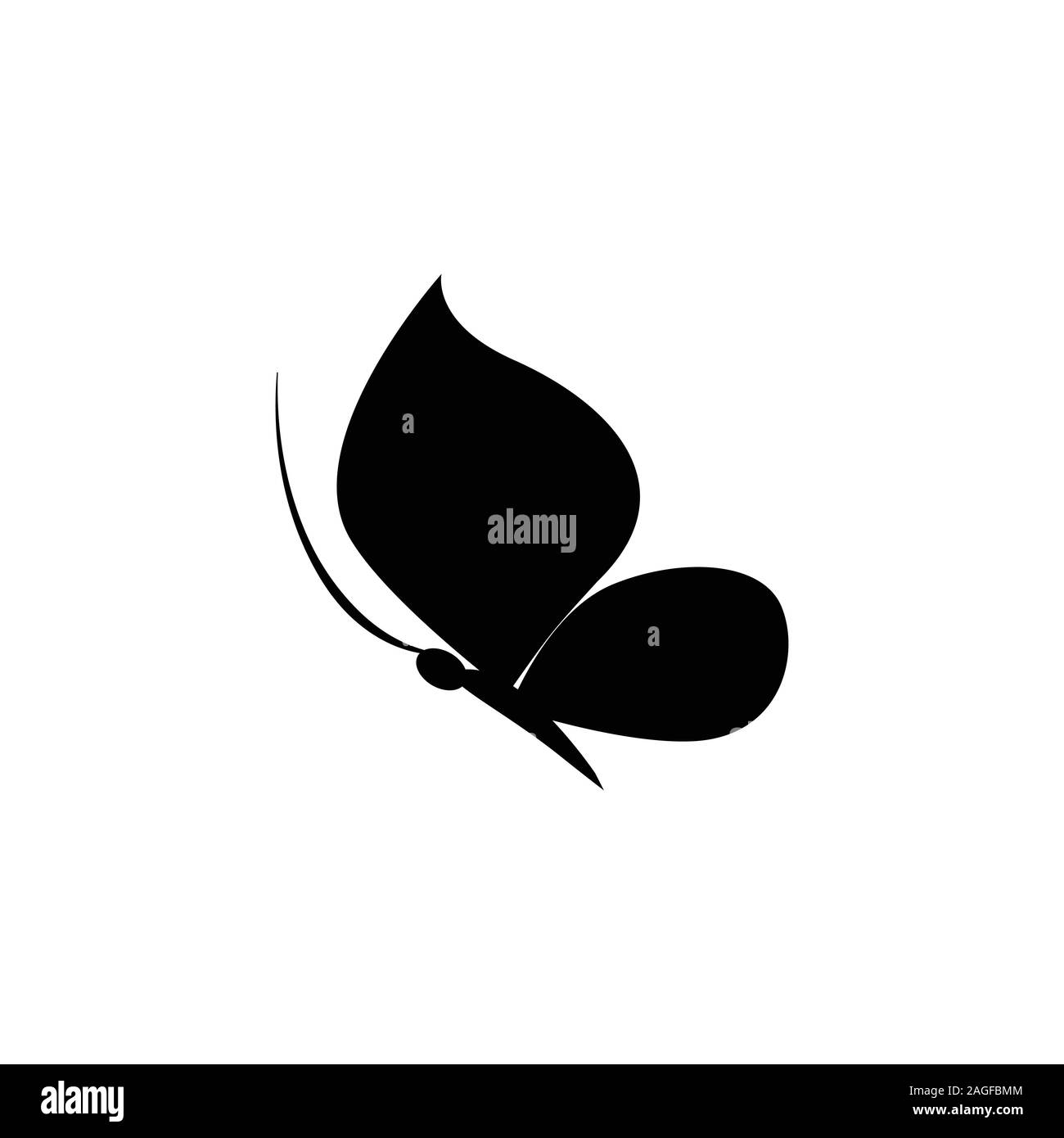 butterfly icon. vector sign symbol on white background. eps 10 Stock ...