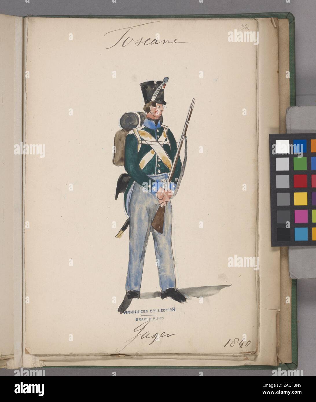 Italy Italian soldier. Tuscany, 1810-1846.; Italy Italian soldier ...
