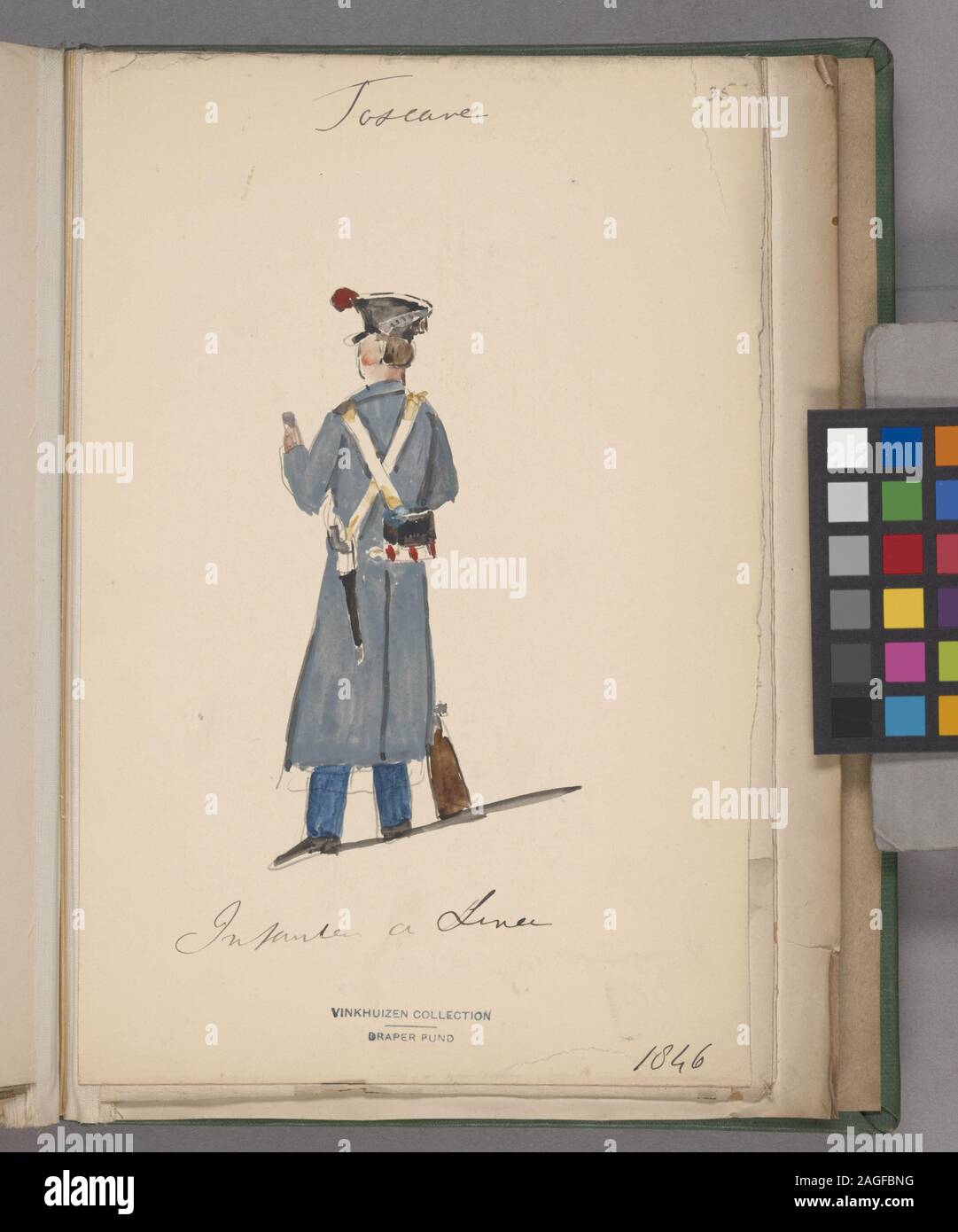 Italy Italian soldier. Tuscany, 1810-1846.; Italy Italian soldier ...