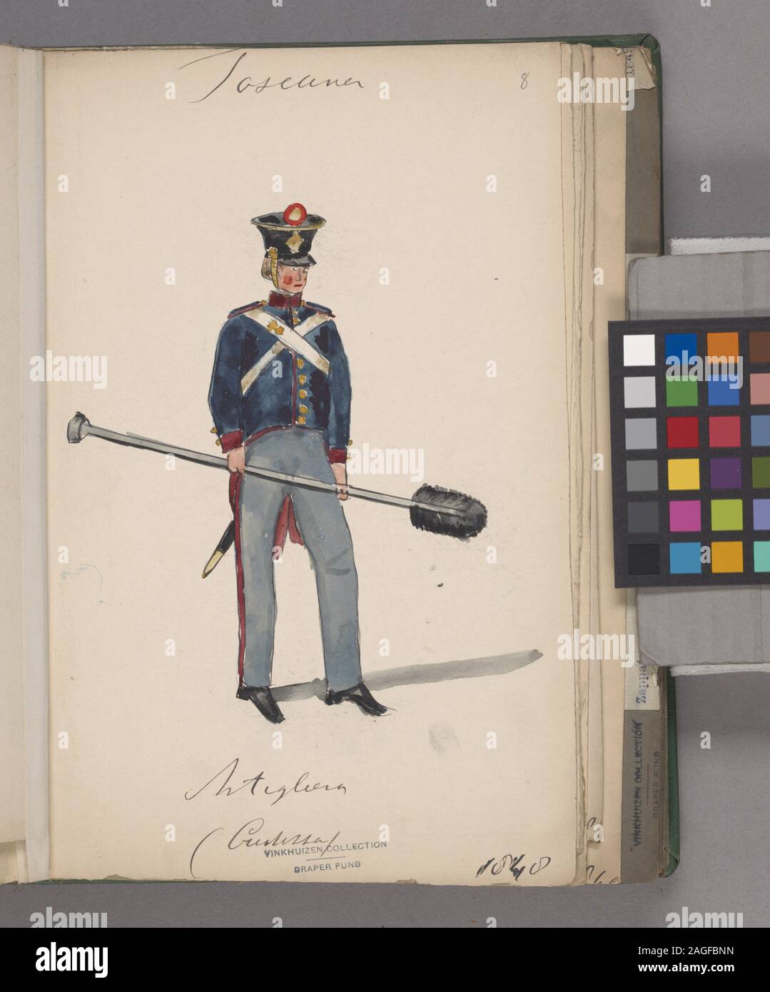 Italy Italian soldier. Tuscany, 1848-1852.; Italy Italian soldier ...