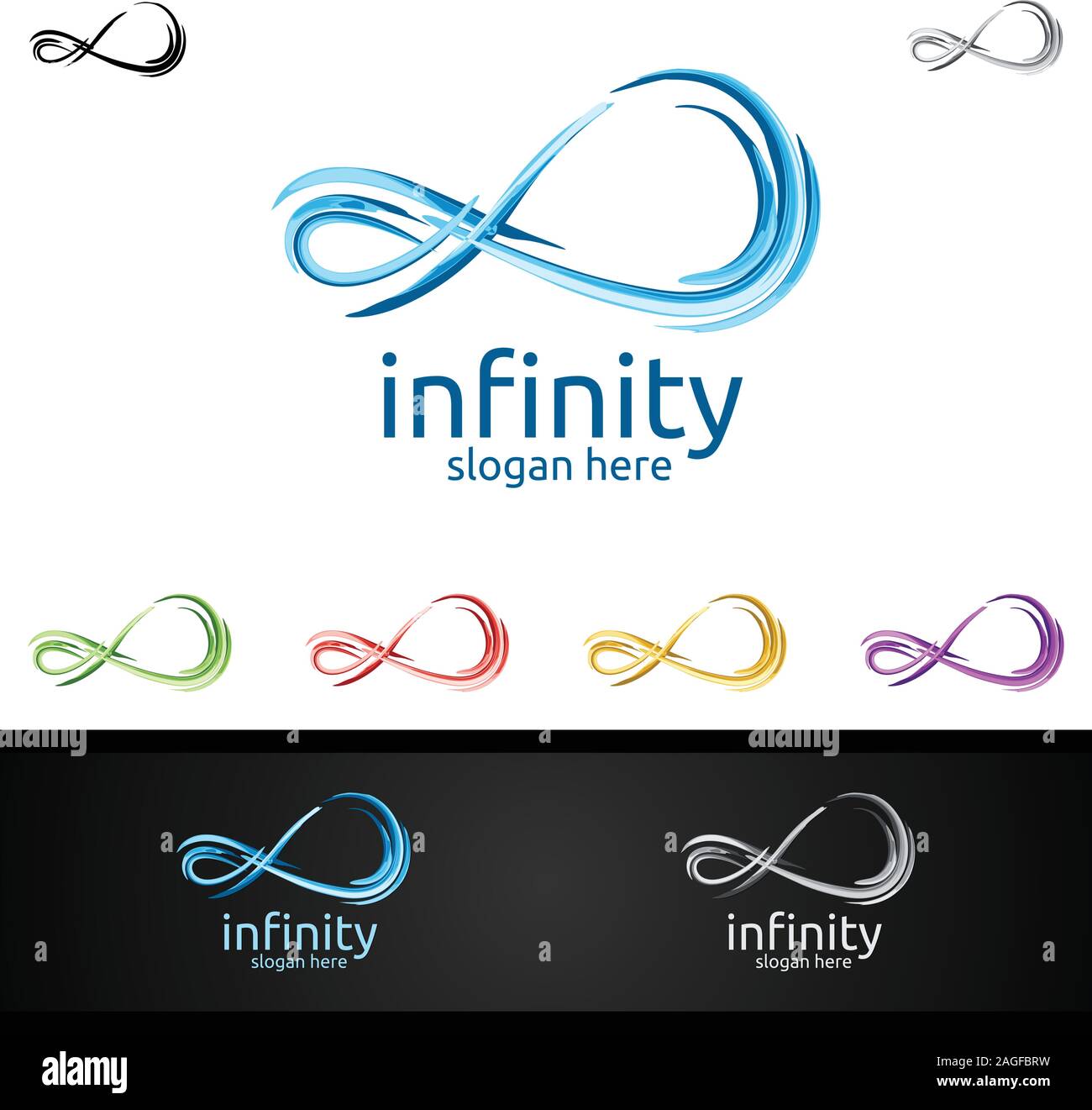 Infinity loop logo icon. Vector unlimited infinity, endless line shape ... Infinity loop logo icon. Vector unlimited infinity, endless line shape ...
